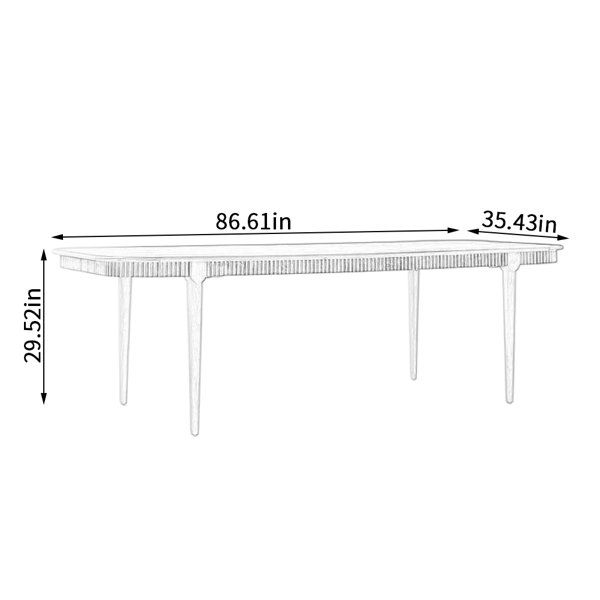 Table Treasures.e Rectangular Dining Table | Wayfair